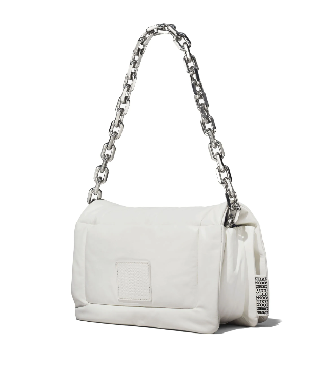 $495 Marc Jacobs The Barcode Pillow Leather Shoulder Xbody Bag White ...