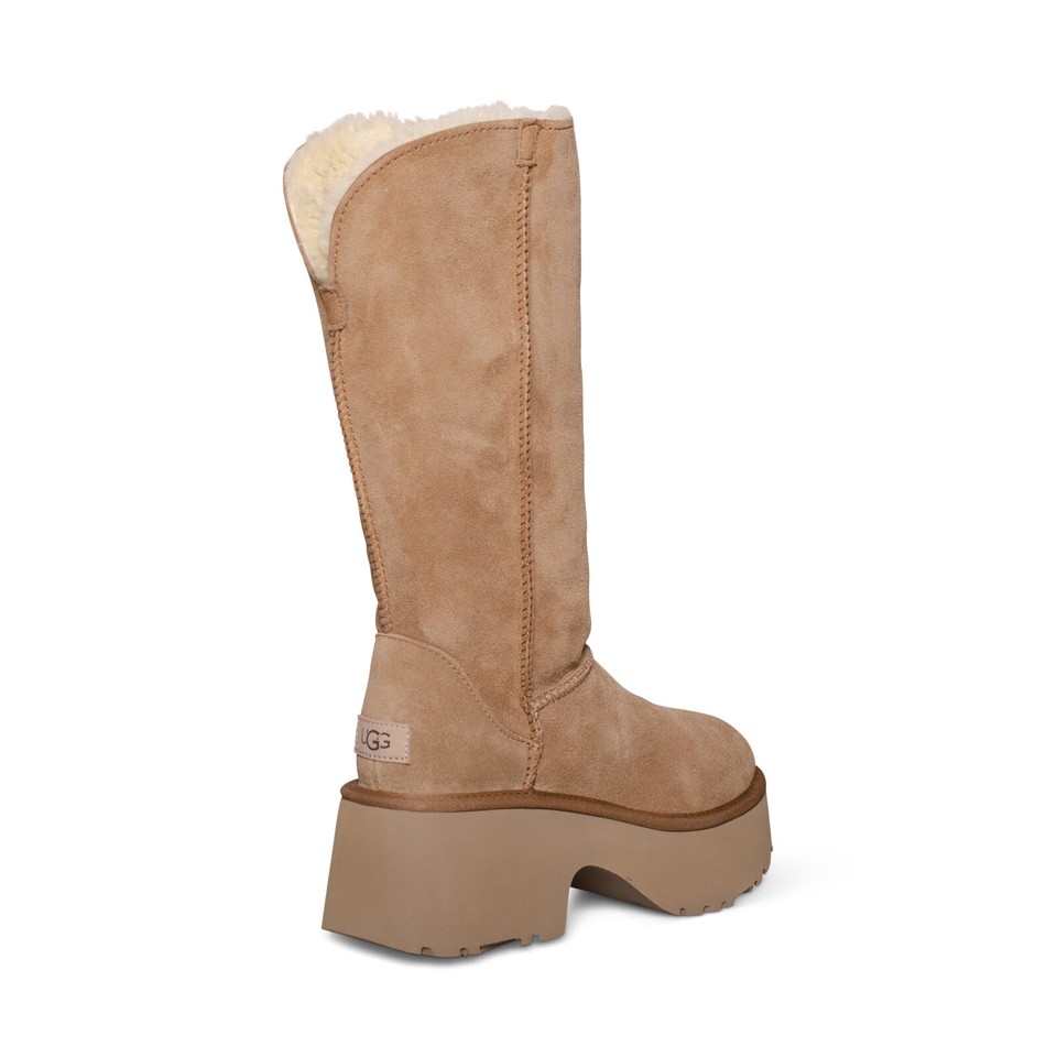 UGG CLASSIC NEW HEIGHTS CUFFABLE CHESTNUT TALL SUEDE WOMEN'S BOOTS SIZE ...