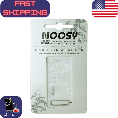 Noosy SIM Card Adapter Nano Micro Standard Converter Kit with SIM Tray ...