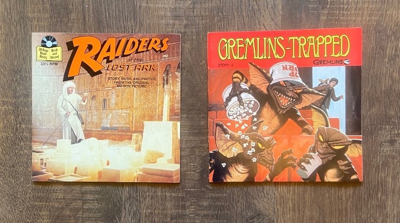 Complete Vintage 1984 Gremlins Read Along Vinyl 45s Record Book Set 1 ...