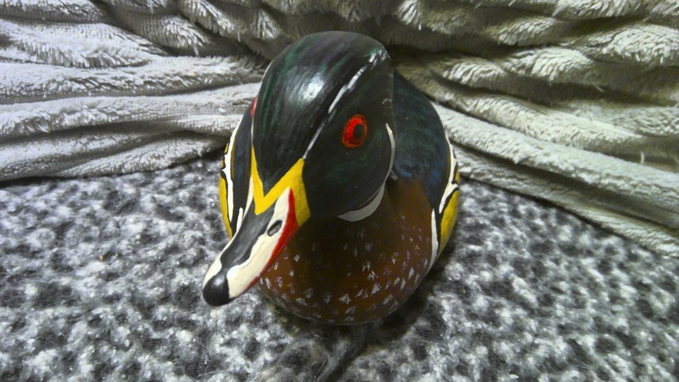 Wooden North American Wood Drake Decoy | eBay