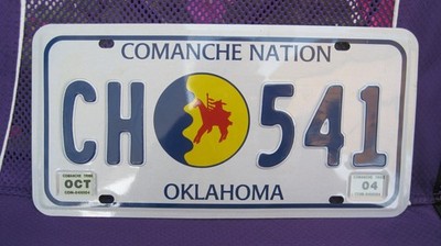 COMANCHE NATION Tribal License Plate Oklahoma 2004 Real Embossed | eBay