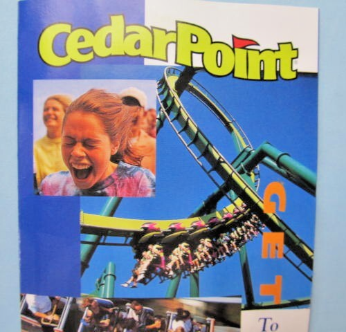 1996 Cedar Point Amusement Park Brochure NEW was MANTIS Stand Up Roller ...