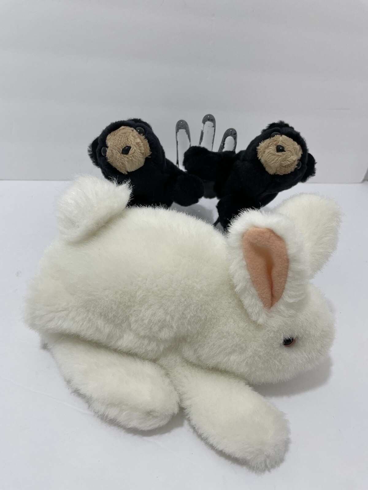 Folk manis Puppets 1 Rabbit Hand Puppet & 2 Bears Finger Puppets | eBay