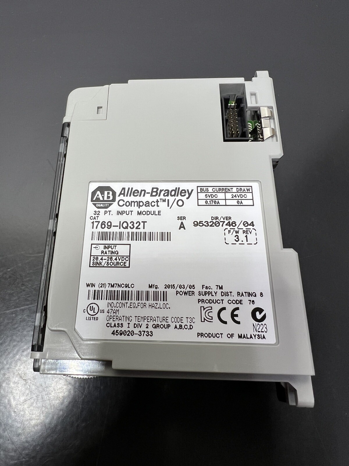 Allen Bradley 1769-IQ32T DC Input Module Compact I/O | eBay