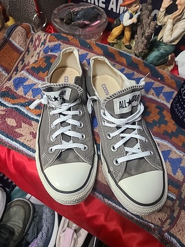 #902-Lovely Unisex Gray/White Converse All Star Women's Sz-8,UK-6, EUR ...