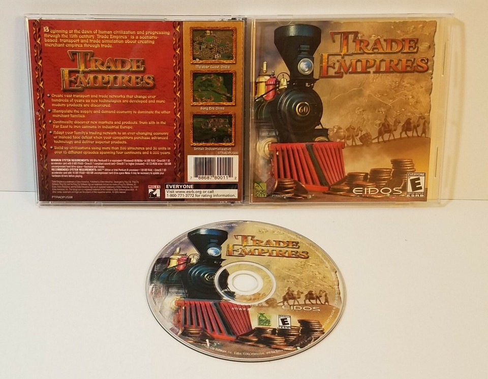 Trade Empires PC CD-Rom 2001 Windows eidos simulation game 788687100014 ...