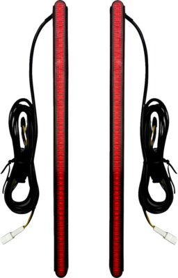 Custom Dynamics Genesis 8.5" Auxiliary Red LED Plasma Rods Light Bar ...