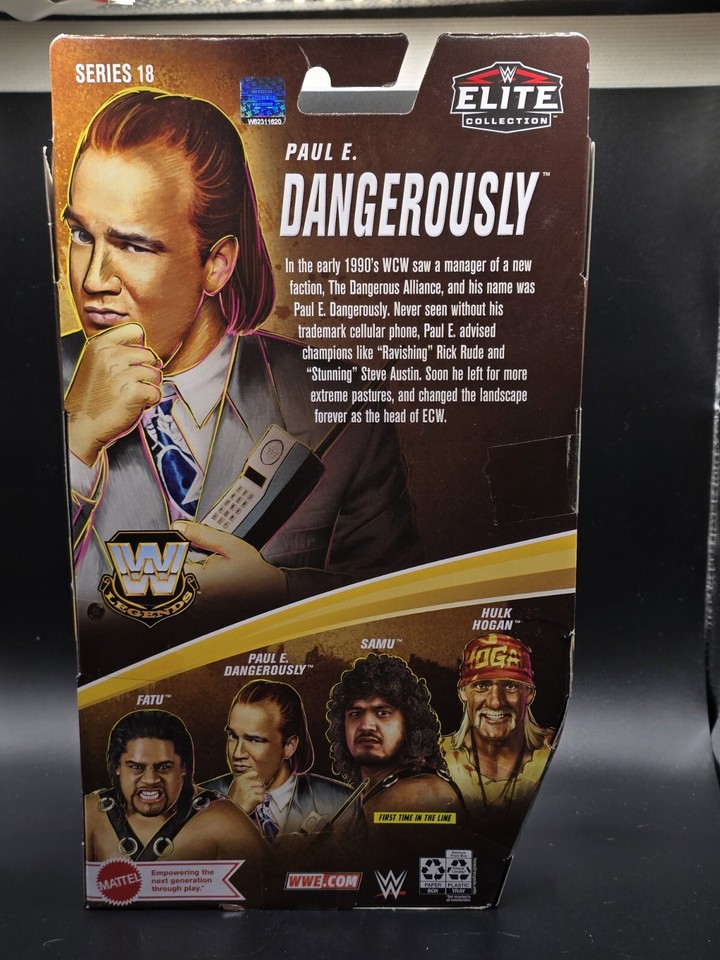 Mattel WWE Elite Legends Series 18 Paul E. Dangerously ECW NEW Action ...