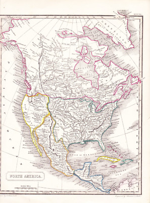 North America map, genuine original 1817 antique map | eBay