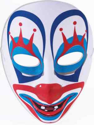 Happy Clown Mask Face Scary Evil Killer Fancy Dress Halloween Costume ...