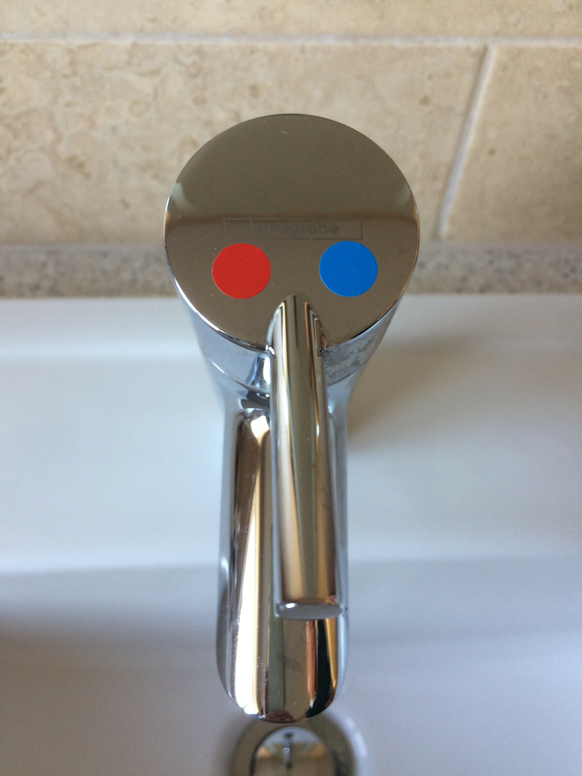TAP STICKERS-27 Red and 27 Blue Tap/Faucet, Shower Vinyl Hot and Cold ...