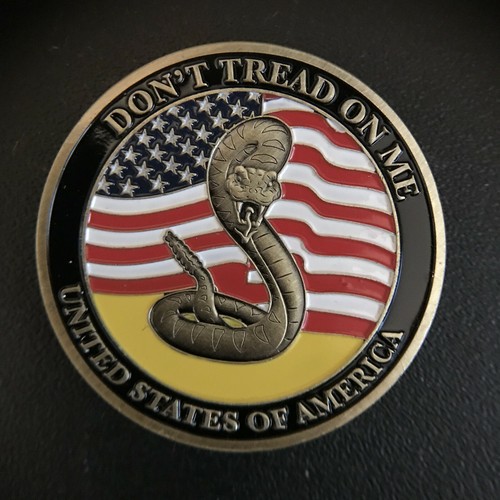 CHALLENGE COIN, NRA, DONT TREAD ON ME, 2ND AMENDMENT, THE RIGHT TO BEAR ...