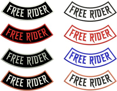 FREE RIDER ROCKER PATCH BOTTOM SIDE INDEPENDENT MOTORCYCLE BIKER SEW ...