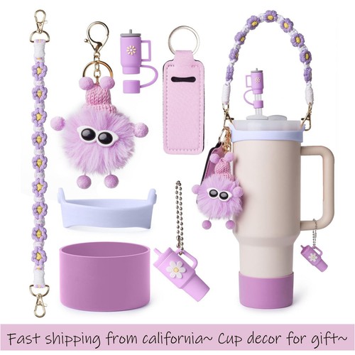 7Pcs Cup Accessories Set for Stanley Cup 40 30oz Insulated Sleeve ...