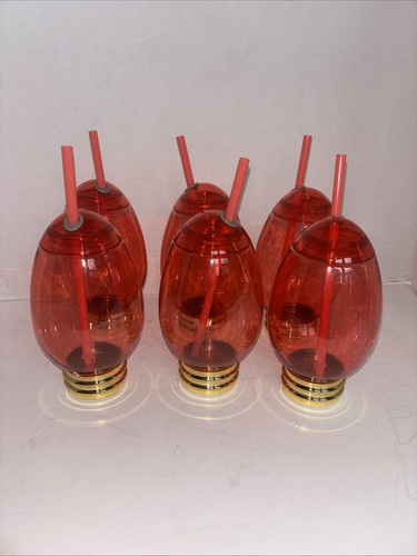 SET of 6 Target Bullseye Christmas 2023 Novelty Red Light Bulb ...