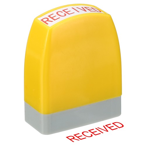 Received Notice Stamp, Office Stamp Pre Inked Stamp, Yellow ...