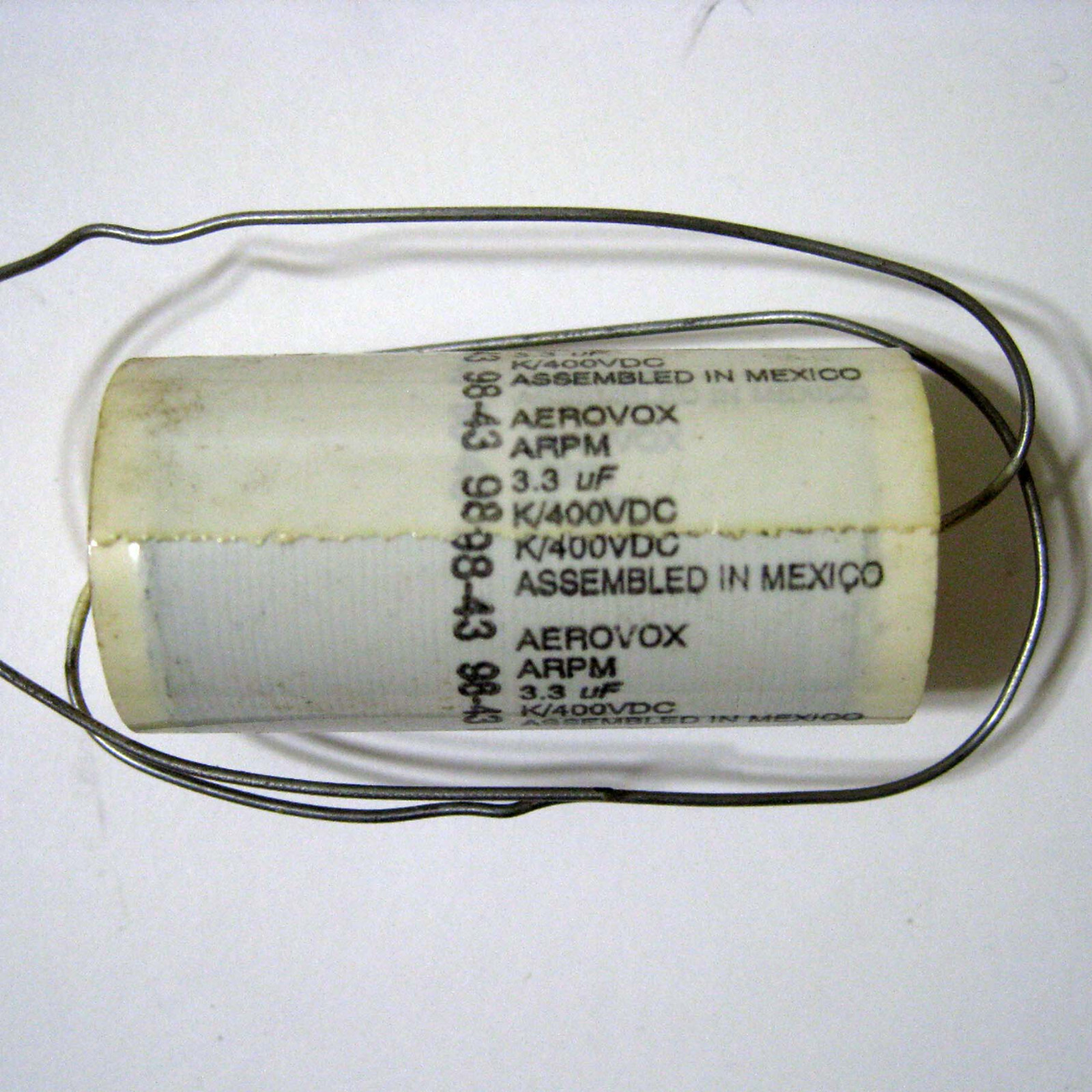 AEROVOX ® 3.3 uF 400 VDC ARPM Axial Tubular Polypropylene Film ...