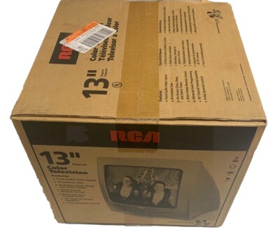 New RCA E13320 Vintage 13" CRT Color TV Retro Gaming Television New In ...