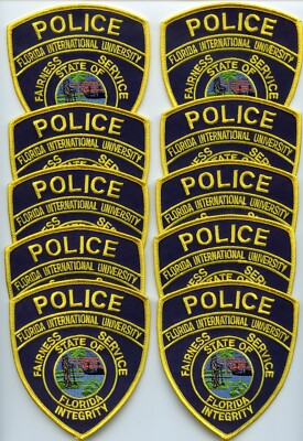 FLORIDA INTERNATIONAL UNIVERSITY POLICE Patch Lot 10 Police Patches ...