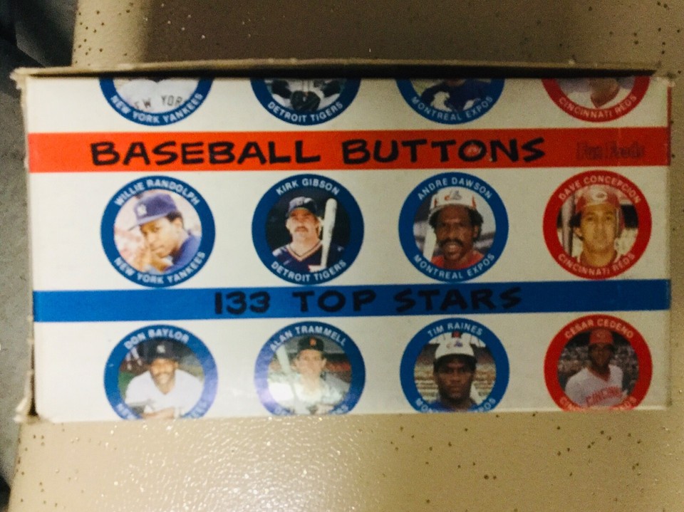 Fun Foods MLB Baseball Buttons 36 packs box 1984 | eBay