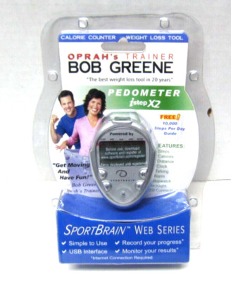 Sportbrain istep X2 Pedometer Bob Greene Weight Loss Exercise Physical ...