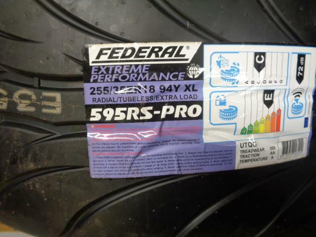 Federal 595 RS-Pro 255/35ZR18 Tire for sale online | eBay