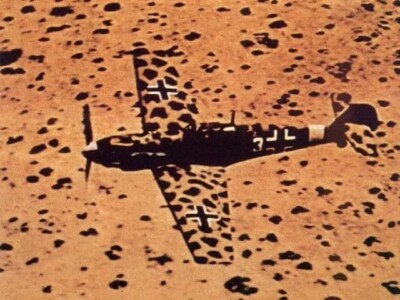 Messerschmitt Bf109 Over The Libyan Desert 1944 WW2 #0000 Re-Print 4x6 ...