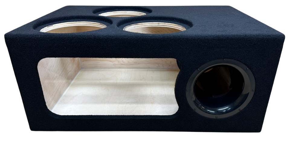Custom Ported Sub Box Enclosure for 3 10" Subs ~ PLEXIGLASS WINDOW ...