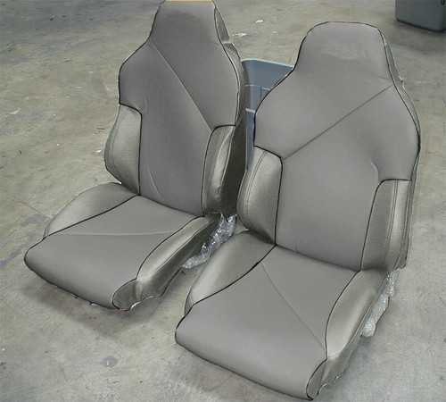 FOR CHEVY CORVETTE C4 SPORT 1994-1996 GREY IGGEE CUSTOM FULL SET SEAT ...