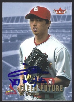 2002 Fleer baseball #528 So Taguchi IP autograph signed card | eBay