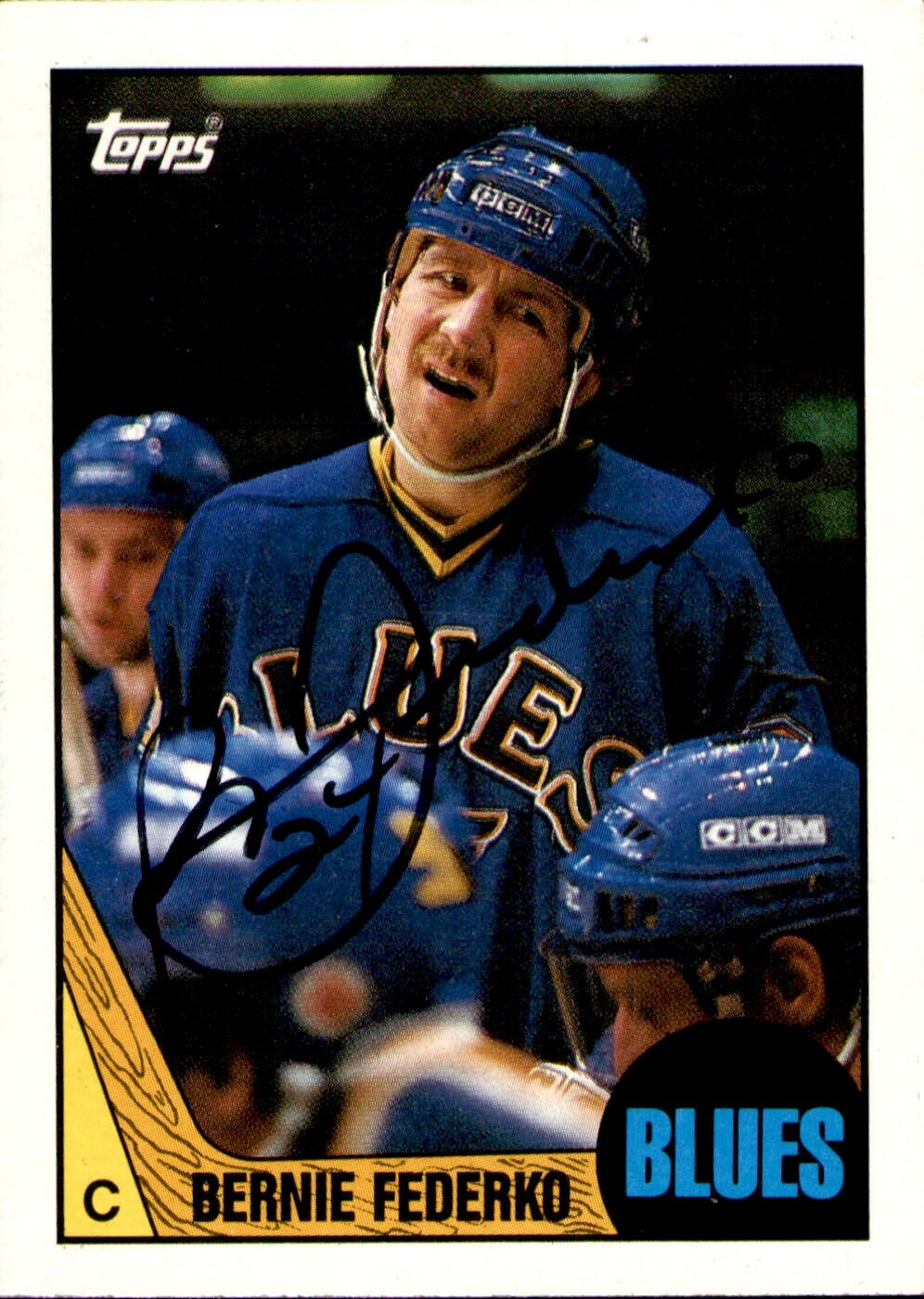 Bernie Federko Signed 1987-88 Topps #83 Autographed Blues 53906 | eBay