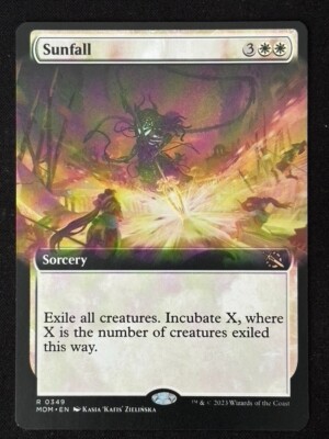 1x MTG Sunfall (Extended Art) - March of the Machine (MOM) #349 - Magic | eBay
