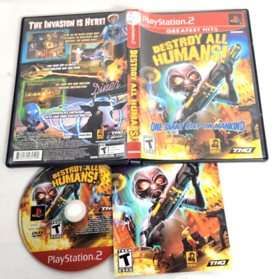 Playstation 2 PS2 Destroy All Humans! game (PreOwned Cleaned) Complete ...