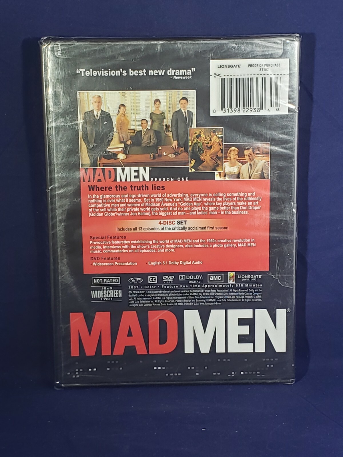 Mad+Men+-+Season+1+%28DVD%2C+2008%2C+4-Disc+Set%29 for sale online | eBay