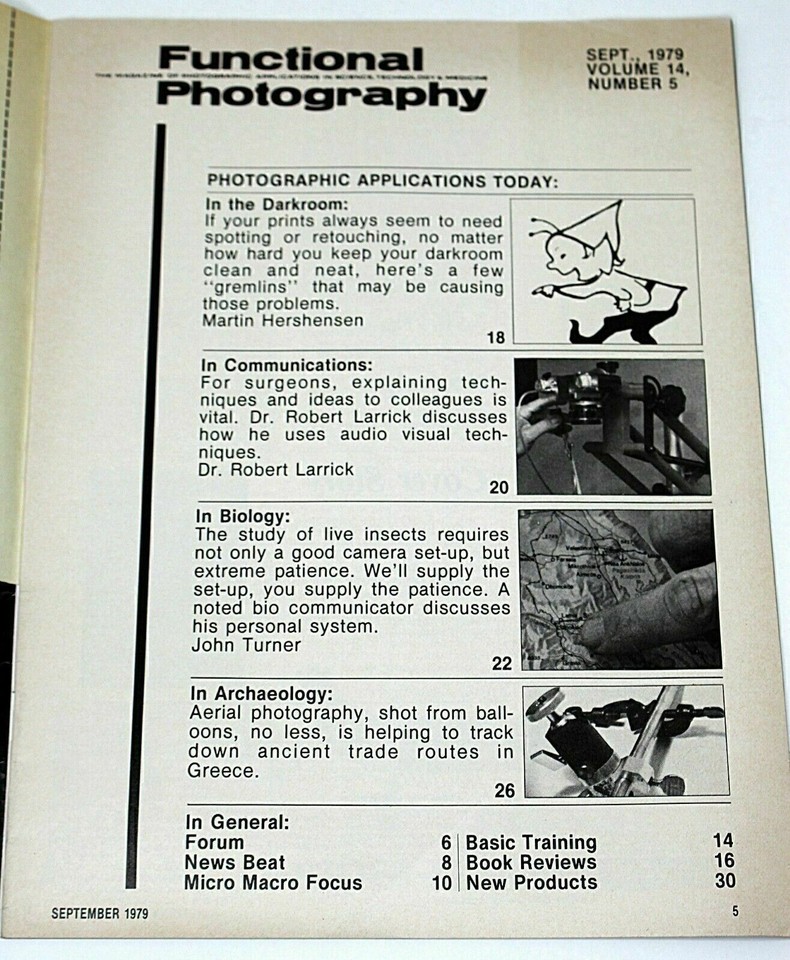 FUNCTIONAL PHOTOGRAPHY: in Science, Technology & Medicine September ...