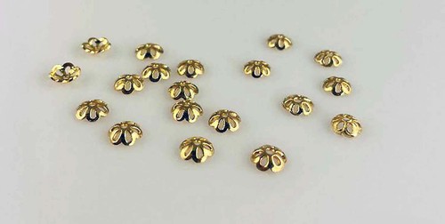 Vermeil Sterling Silver Bead Caps 8mm Orphan Lot Open | eBay