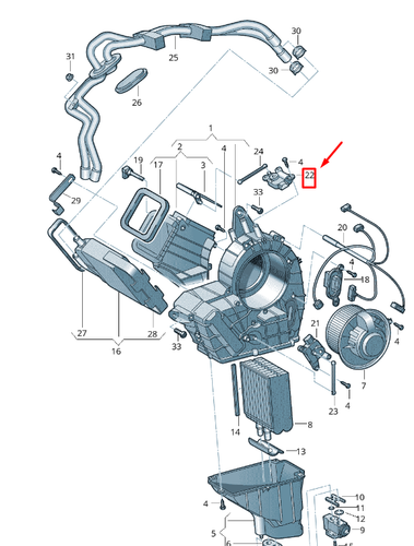 New VW TRANSPORTER VI T6 Air Distribution Lever Servomotor 7E0907512A ...