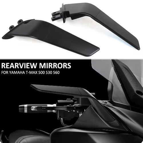 For YAMAHA T-MAX 560 Motorcycle Rearview Mirrors Glass Back Side Mirror ...