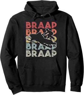 New Design Vintage Braap Snowmobile - I Retro Snow Sled Gift Pullover ...