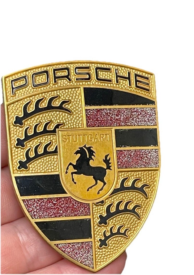 1995-2009 PORSCHE 911 Front Bonnet Porsche Crest Emblem 996-559-211-01 ...