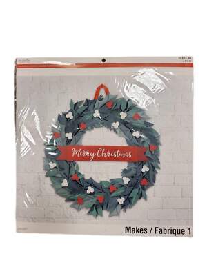 RECOLLECTIONS CHRISTMAS PAPER WREATH DECOR KIT 14 in | eBay