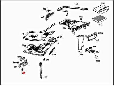 Genuine MERCEDES A205 A217 C117 C205 C217 C253 R190 Expansion rivet ...