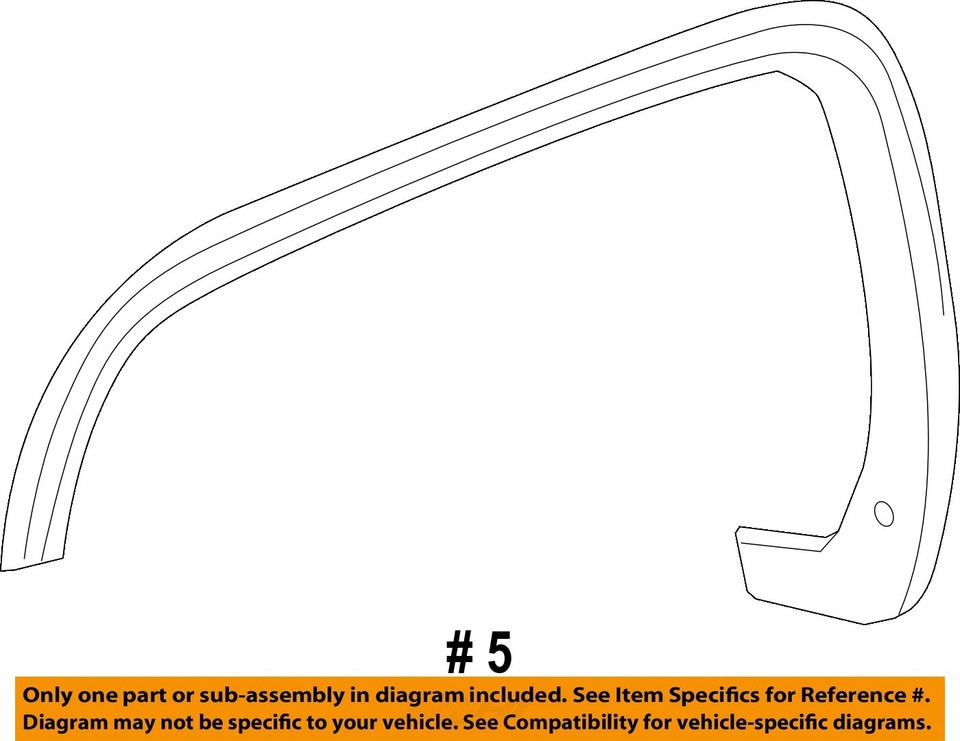 GM OEM 15-19 Sierra 2500 HD Fender Exterior Trim-Wheel Opng Mldg ...