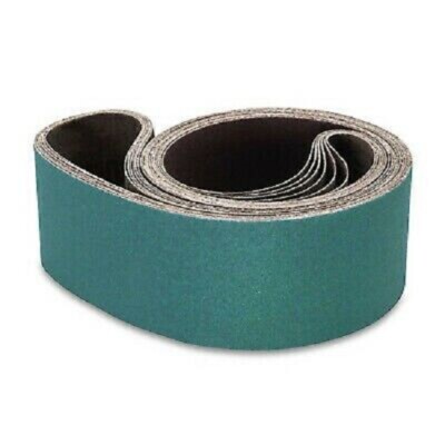 16 Each JISCO 2"x46" 80 Grit Zirconia Better R13 Cloth Belt Made in USA ...