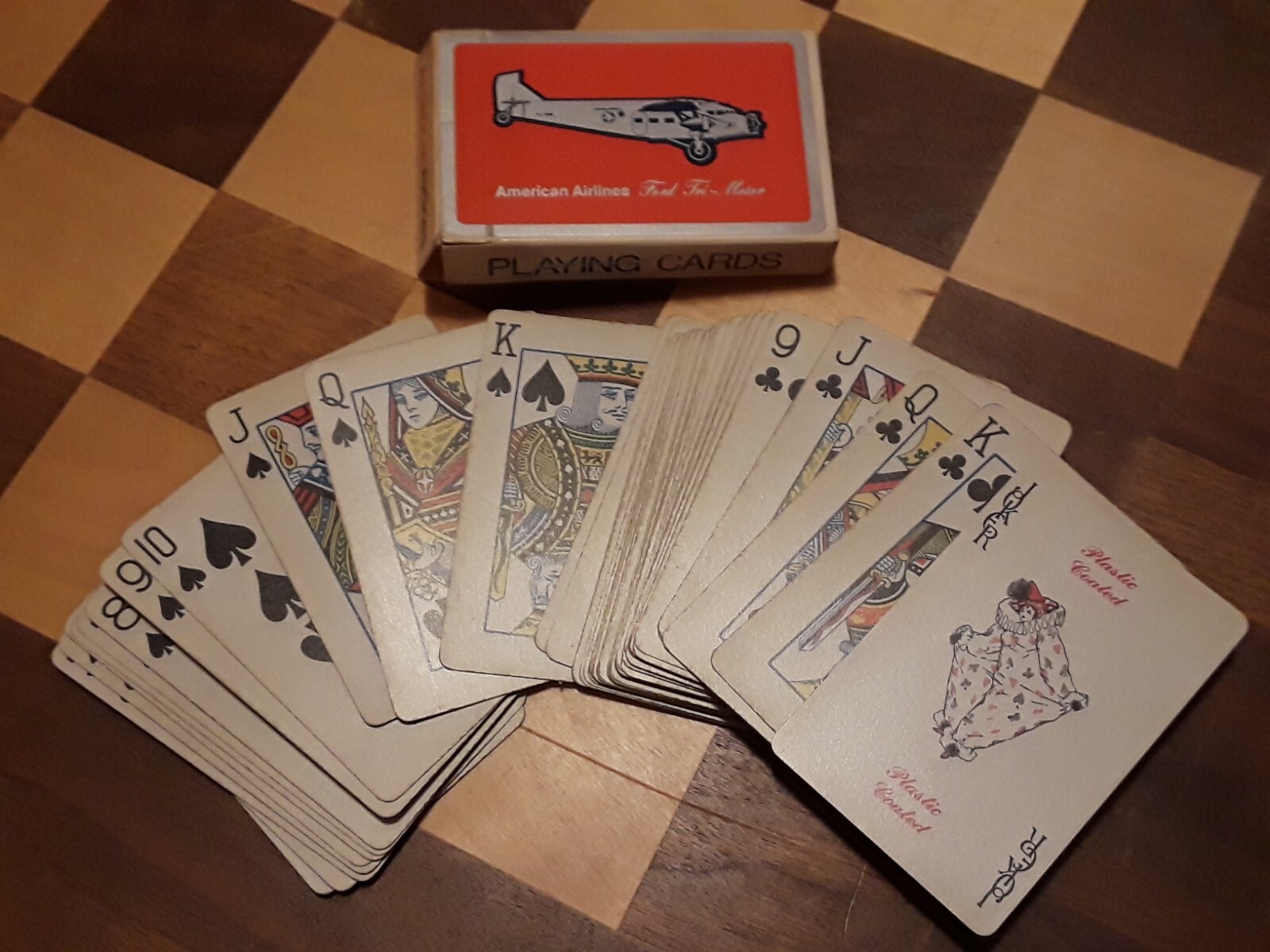 2 PACKS RARE VINTAGE AMERICAN AIRLINES POKER PLAYING CARDS FORD TRI ...