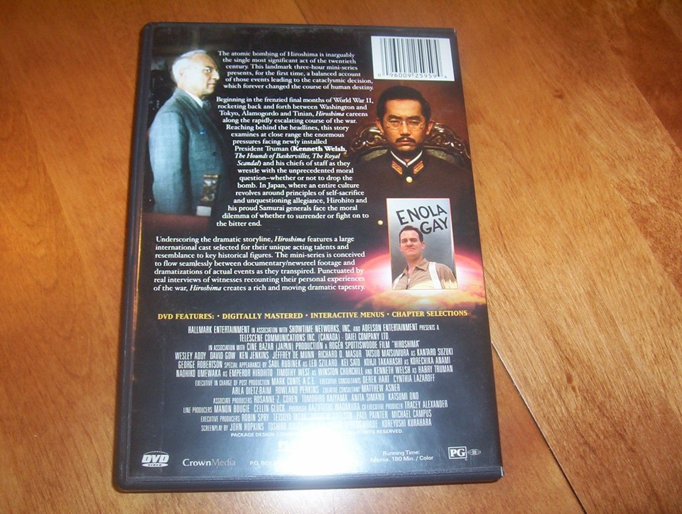 HIROSHIMA Complete TV Classic Miniseries World War II Atom Bomb WWII ...