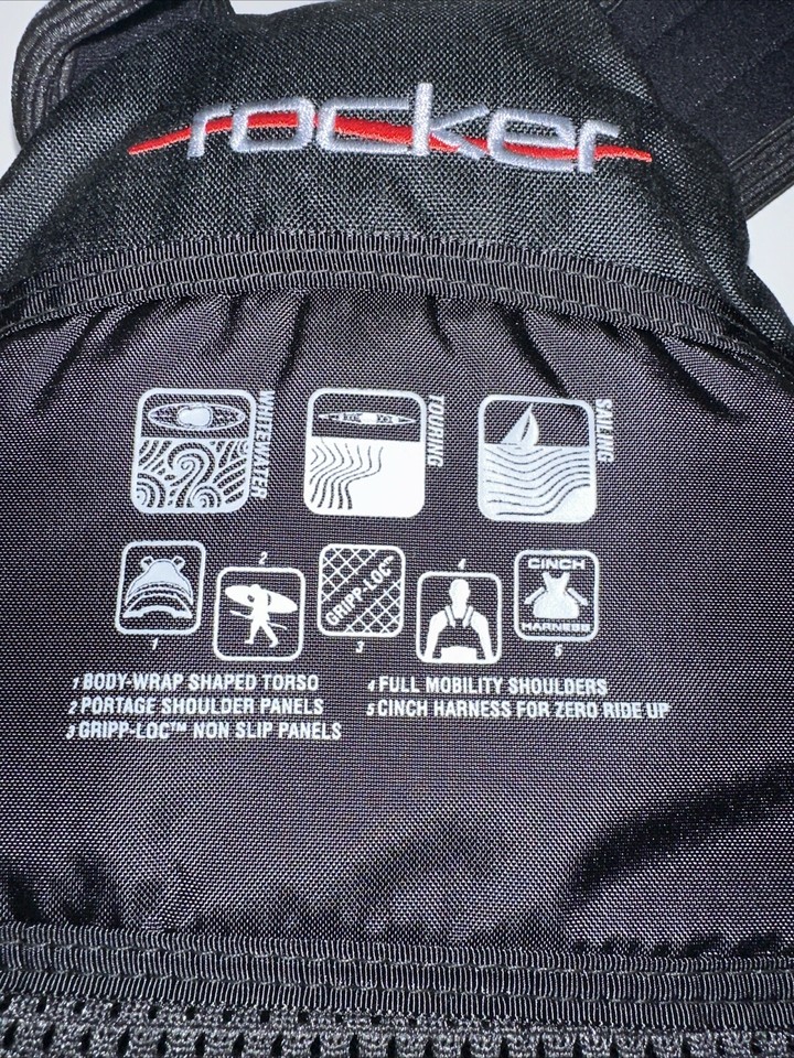 Stohlquist Rocker 7000 Life Jacket PFD - USCG Mens SM/MD Black New ...