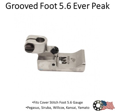 Presser Foot Grooved Feet Coverstitch Ever Peak 5.6 | eBay