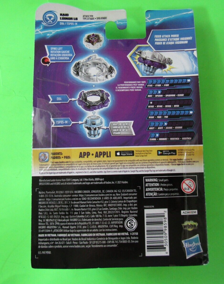 Beyblade Burst Surge Speed storm - RAID LUINOR L6 ,HASBRO | eBay